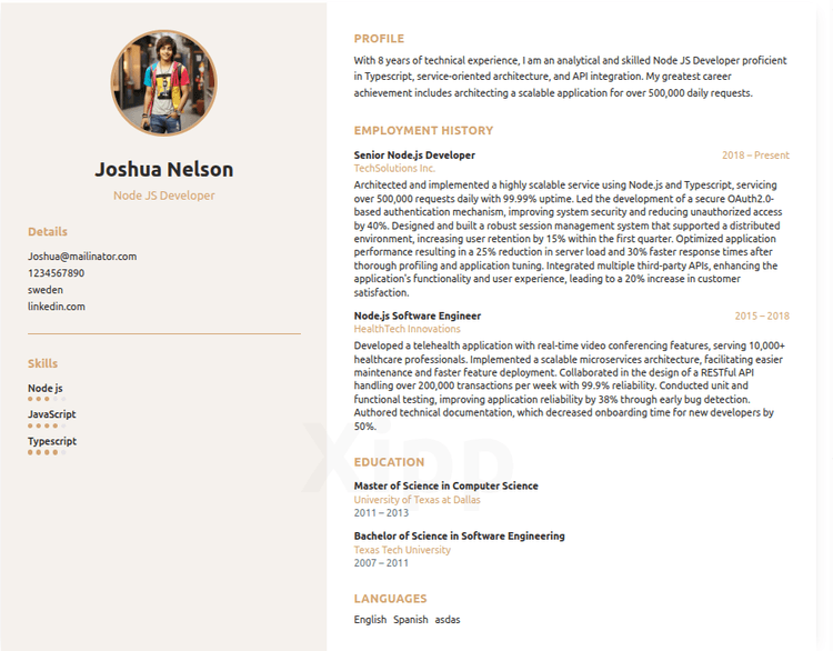 Best AI Resume Builder | Create AI-Optimized CVs Online – Xipp.ai